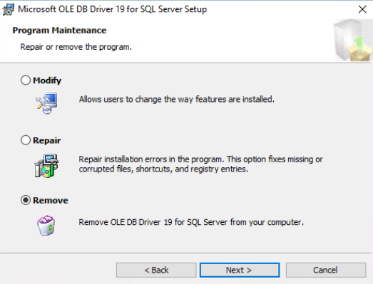 MSOLEDBSQL19 Bug with Trust Server Certificate